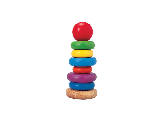 Stacking Ring Rainbow Eco-friendly Wooden Toy | PlanToys